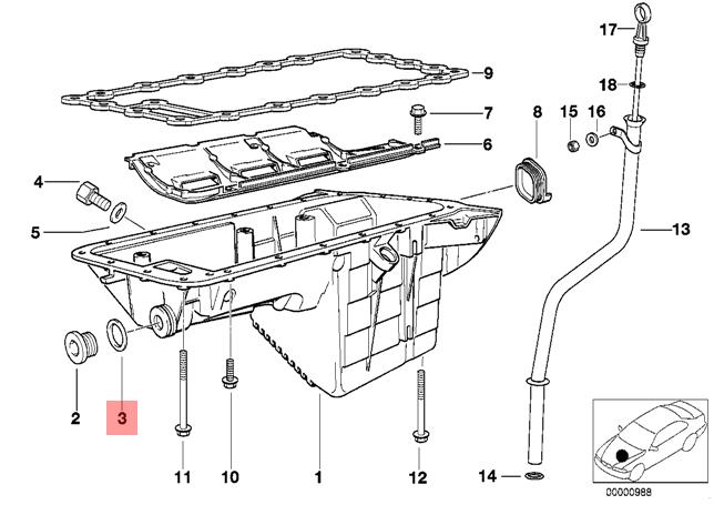 Genuine BMW E34 E36 E85 M6 318i 323i X5 Z4 5 Aluminum Washers 26 X 31 X ...