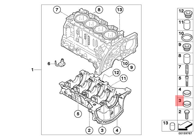 Genuine BMW F20 F20N F21 F21N F30 Sealing Blind Plug D=18MM OEM ...