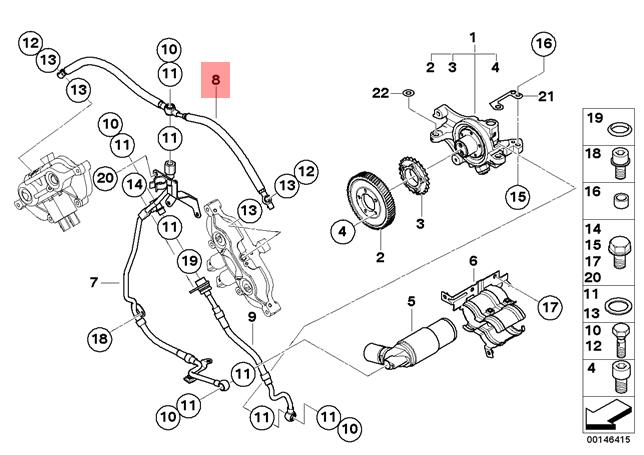 Genuine BMW E60 E61N E63 E64 Cabrio Crankcase Breather Hose OEM ...