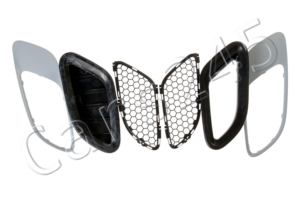 Genuine BMW E90 Hood Grills LEFT+RIGHT with Covers and Seals OEM ...