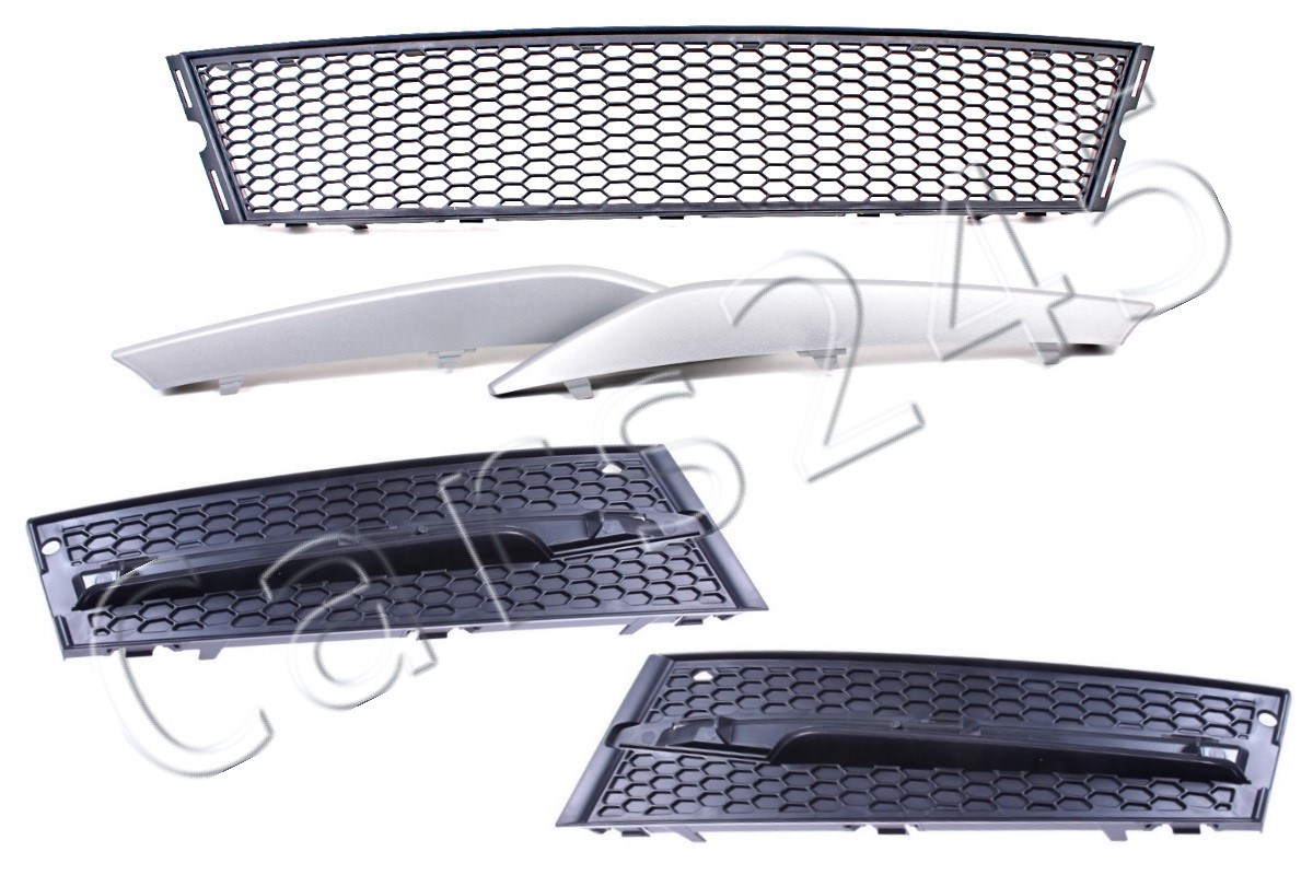 Genuine BMW E92 E93 LCI OEM Front Bumper Lower Grilles + Mouldings ...