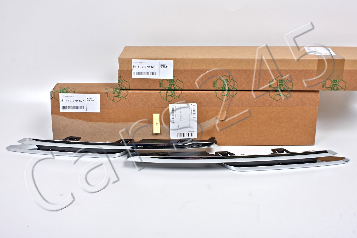 Genuine Chrome Trims for Fog Light Grills Pair Fits BMW 3 Series F30 ...