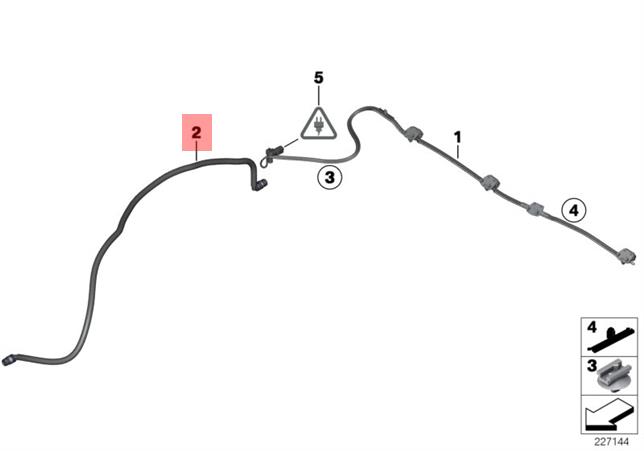 Genuine BMW E70 E70N E71 Windshield Washer Hose Repair Kit OEM ...