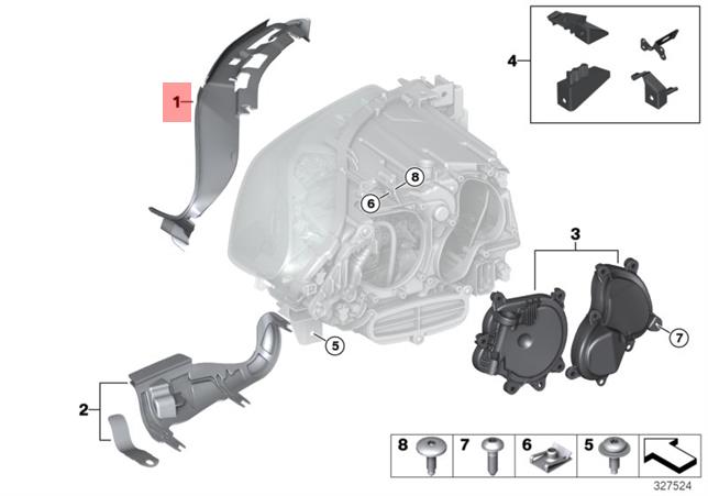Genuine Gasket Headlight Left BMW Hybrid M5 F10 F11 F18 518d 520d ...