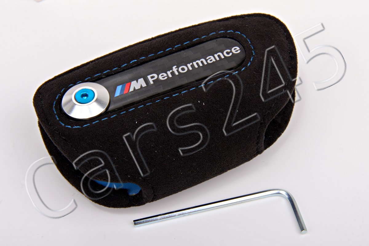 Genuine BMW M Performance Alcantara Key Fob Holder Bag Cover Case ...