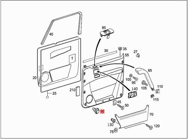 Genuine Trim Clip MERCEDES W463 SUV 0019915698 | eBay
