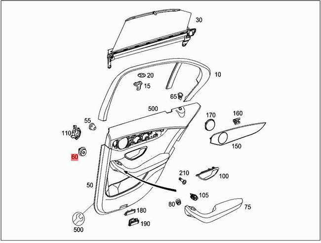 Genuine Trim Clip MERCEDES S205 W205 Sedan Wagon 0019916798 | eBay