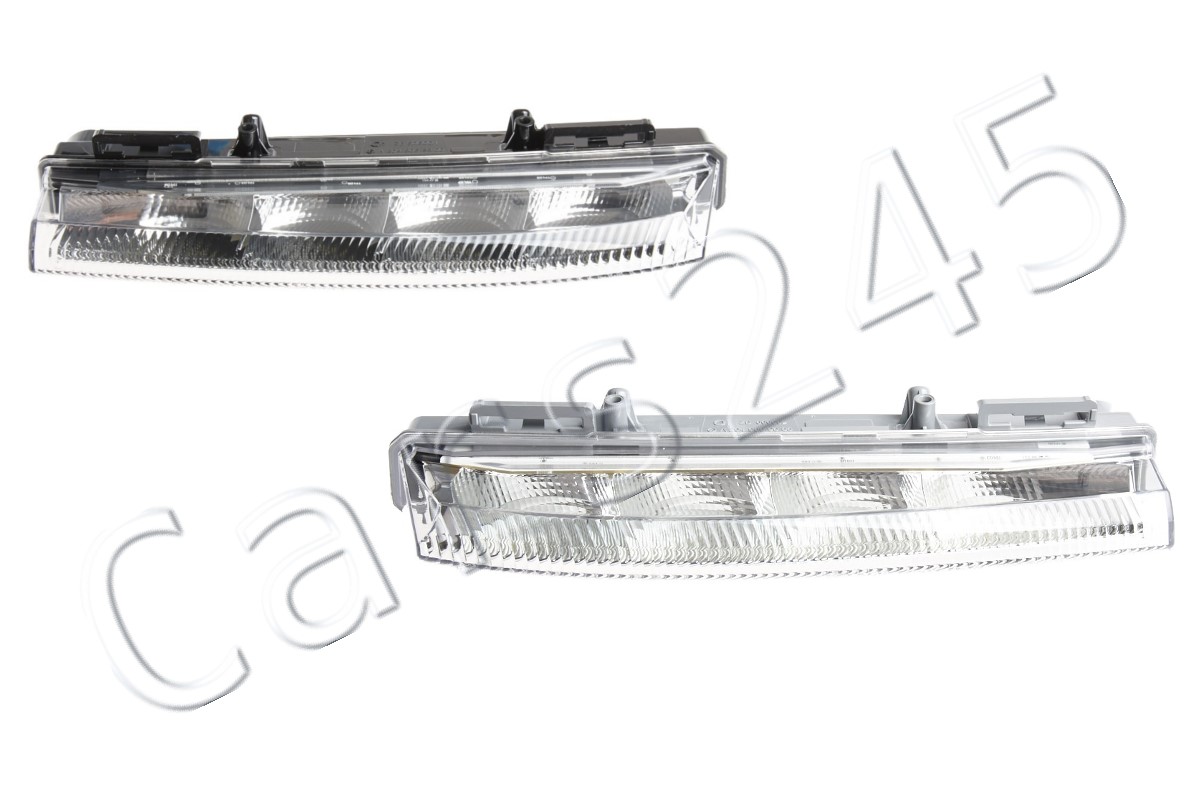 Genuine Mercedes C E Class W204 W212 Facelift LED DRL Bumper Light Pair ...