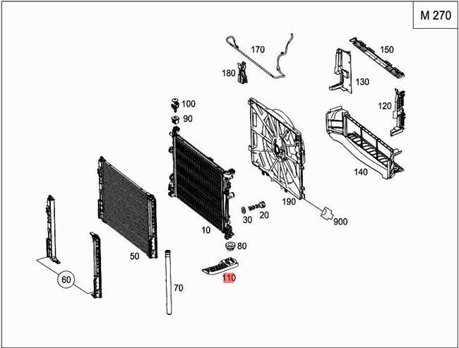 Genuine Mercedes Bracket W246 W242 C117 W176 X117 X156 2465040540 | eBay