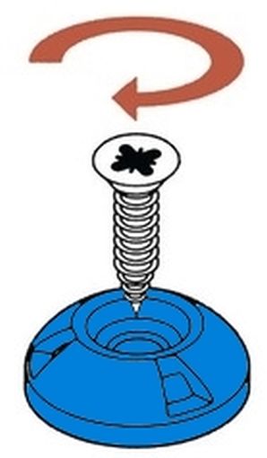 Buy PERFIX Pack of 100 Snap Fasteners Blue Female Components for Deck ...