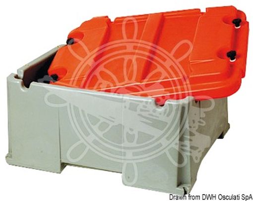 Osculati Polyethylene Double Battery Box Up to 200 Ah | eBay