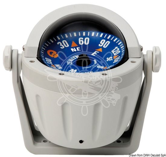 Find RIVIERA Boat Marine High Speed Compass 3" 80mm Grey/Blue Flat rose ...