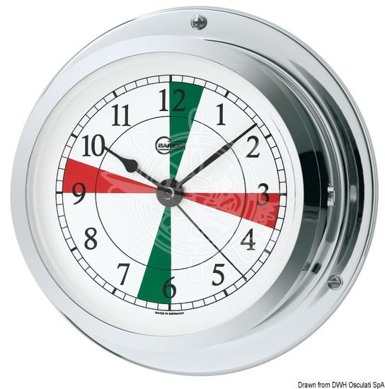 Find BARIGO Star Series Quartz Clock with radio sectors Chromed 110m in ...