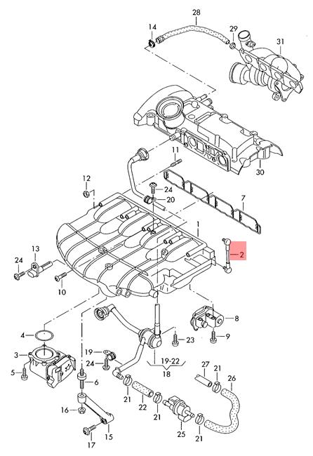 Genuine Coupling Rod AUDI VW A3 S3 Sportback Lim. quattro. 06F133247 | eBay