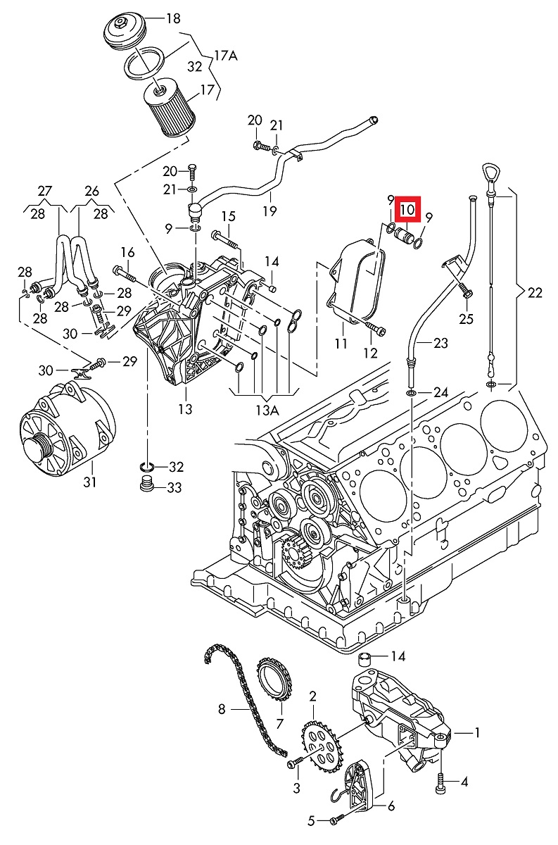 Сoolant Pipe AUDI VW Audi A6 Wagon S6 quattro A8 S8 RS6 Phaeton 4B2 077117411A | eBay