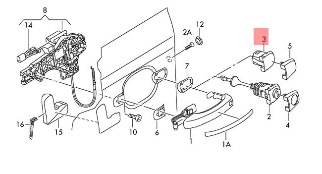 Genuine Housing Passenger Side AUDI Q7 4L0837167A | eBay