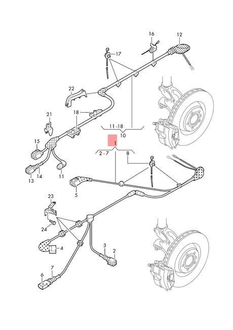 Genuine VW AUDI SKODA Wiring Harness For Speed Sensor Front 5G0927903AH ...