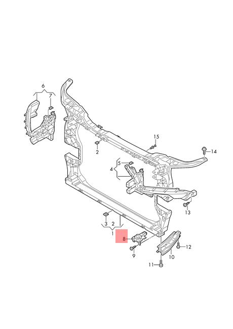Genuine Support Left AUDI Q5 80A805201A | eBay