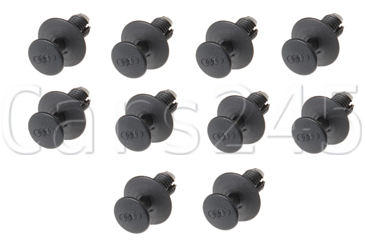 Genuine Audi A4 A6 A8 Plastic Cover Panel Retainer Rivet Clips 10 Pcs ...