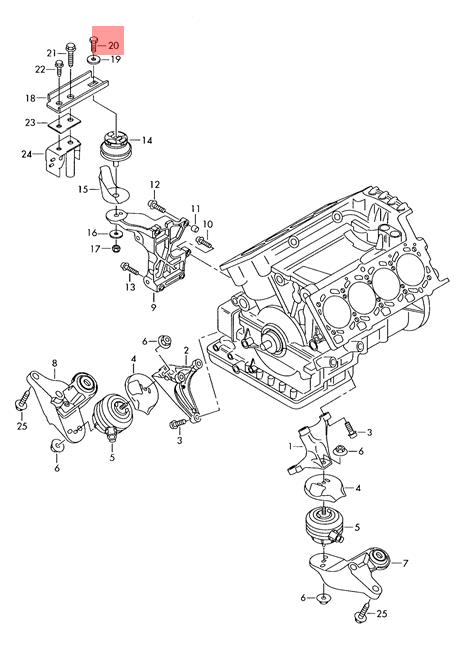 Genuine VW AUDI SKODA SEAT Arteon 12 Point Head Bolt M10X30 x5 pcs ...
