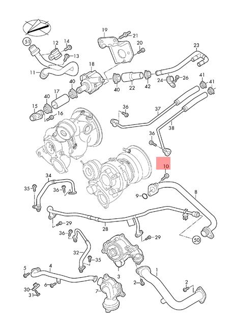 Genuine VW AUDI SKODA Oval Hexagon Socket Head Bolt M6X16 x10 pcs ...