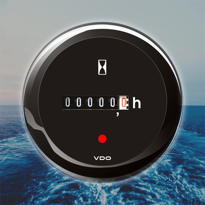 Find VDO Viewline Engine Hour Meter Gauge Illuminated Boat 52mm 2 ...