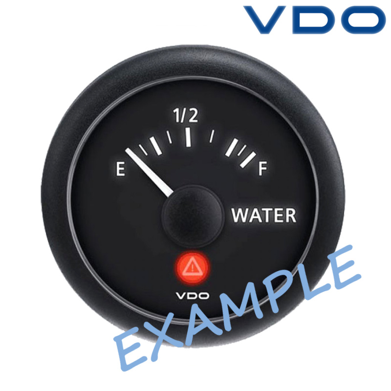 Buy VDO Viewline Fresh Water Level Gauge Boat 52mm 2" 0 to 1/1 Black ...